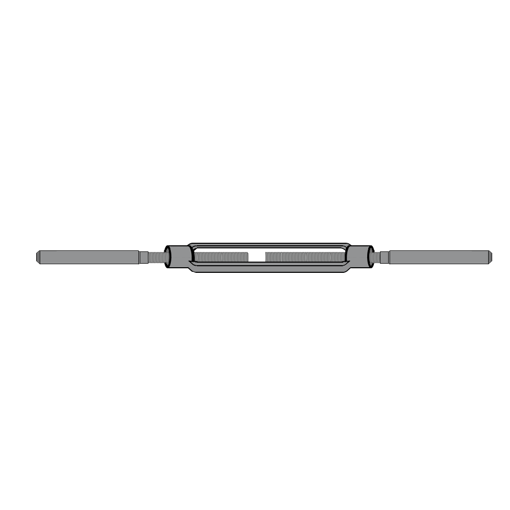 1480 Plain Steel Turnbuckle