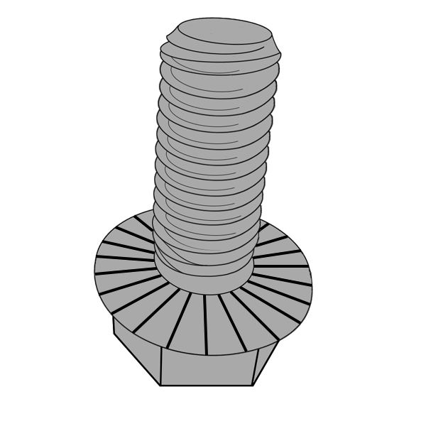 Hexagon Head Flange Lock Screw