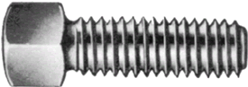 479 8.8 Plain Black Finish Square Head Set Screw with Short Dog